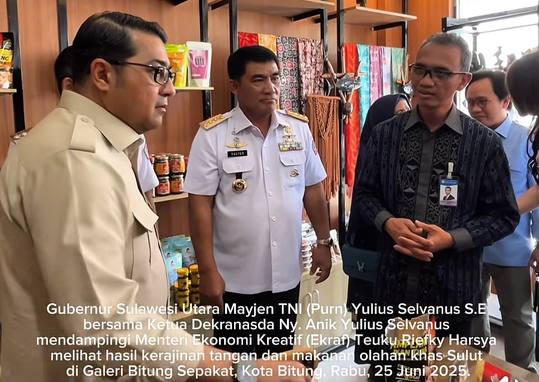 Menteri Ekraf dan Gubernur Yulius Selvanus Bersinergi Dorong Ekonomi ...
